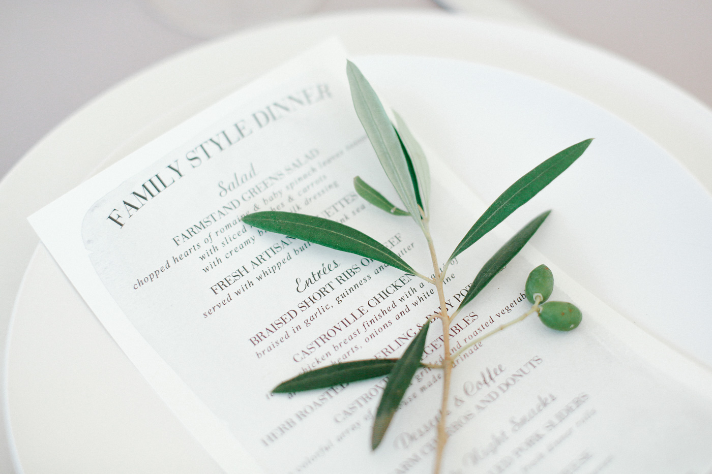 Menus • Cafe Primavera